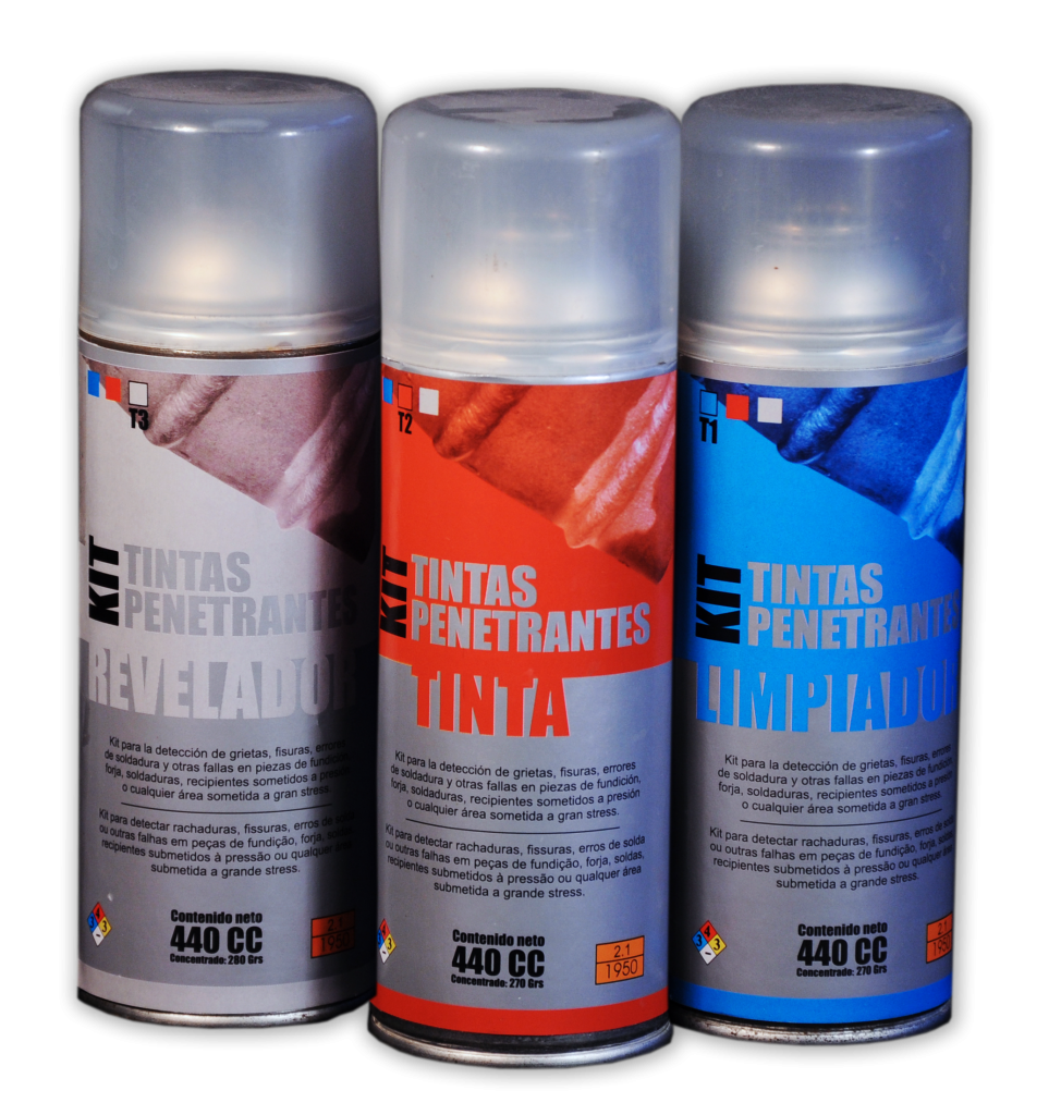 Detección Trytech Kit de tintas penetrantes Trytech® - 03 Sprays x 440 ...